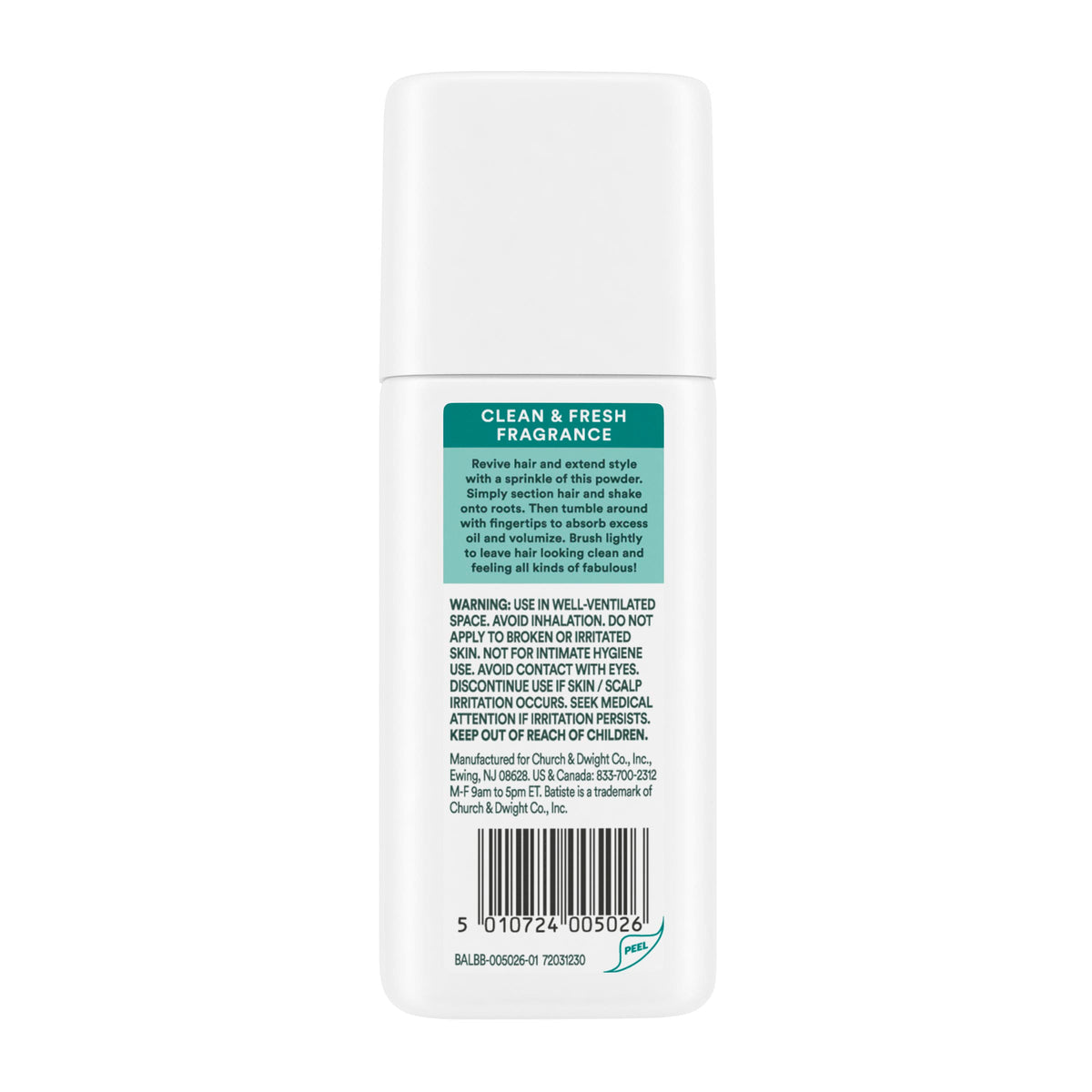 Batiste Powder Dry Shampoo – Non-Aerosol Shaker - Fresh Hair On the Go ...